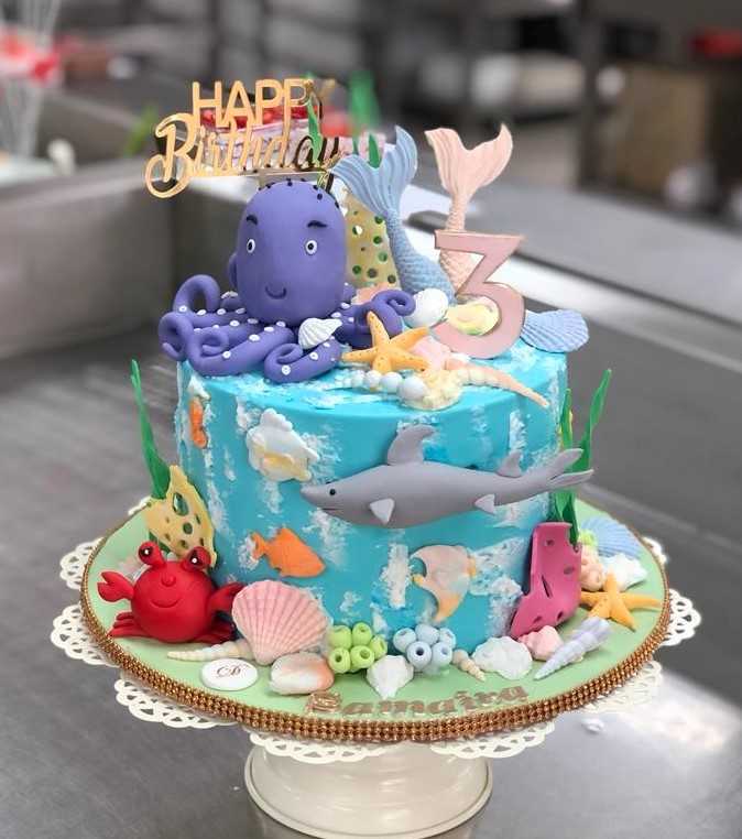 3D Animal & Water Theme Cakes for Kids - Deliciae Cakes
